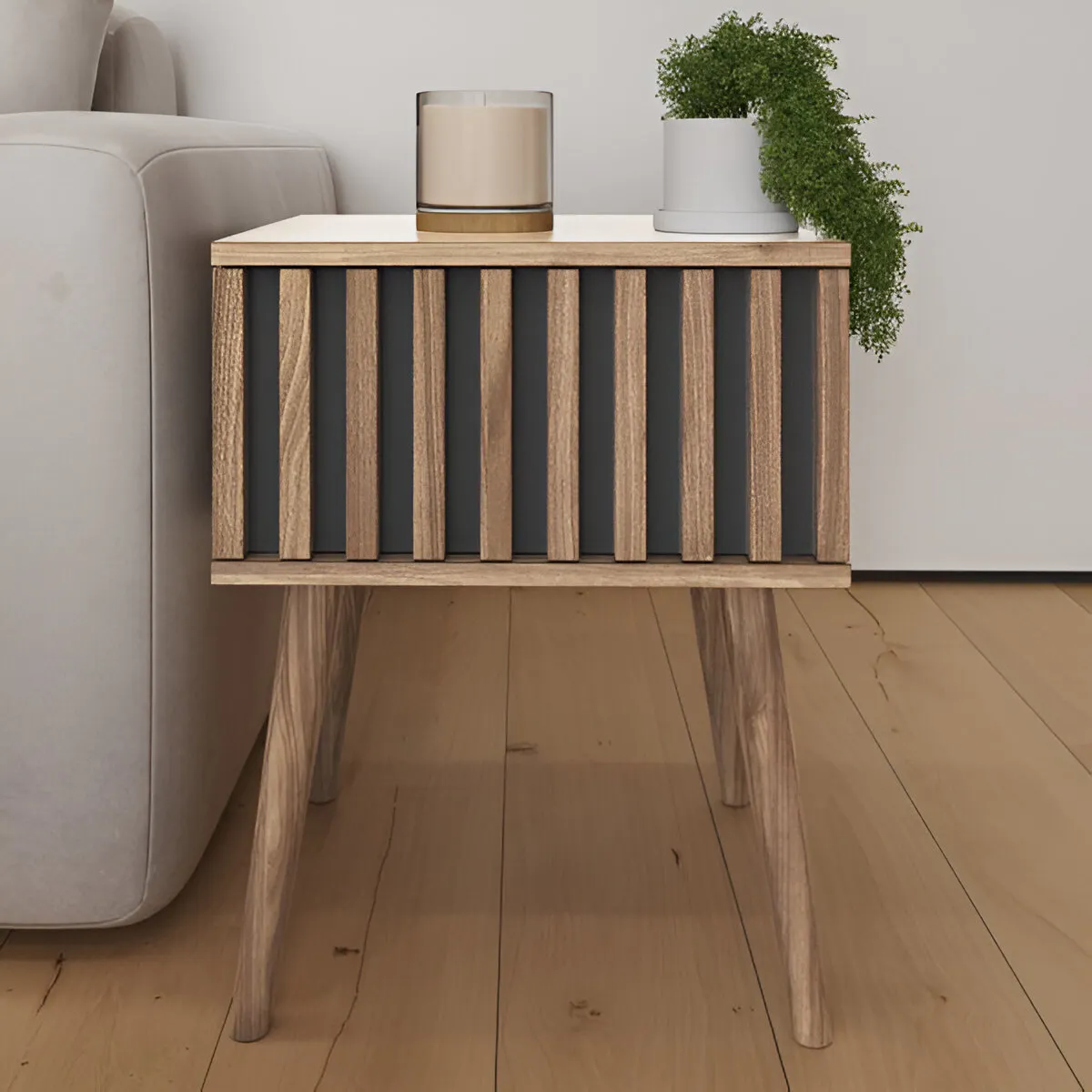 RS Rowan Lamp Table Oak