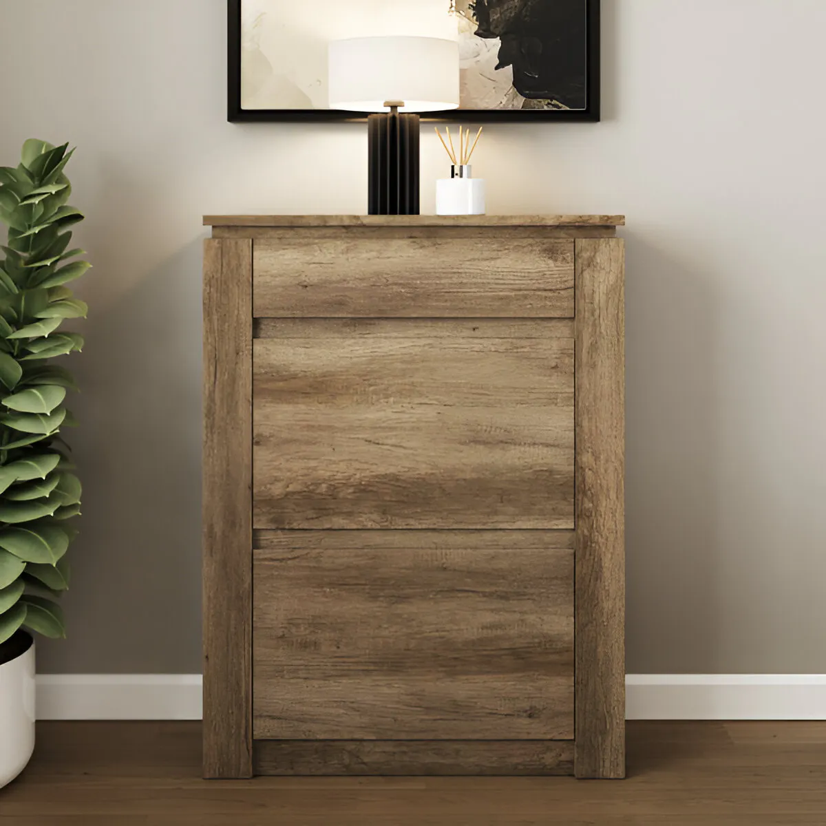 RS Canyon Shoe Cabinet Oak